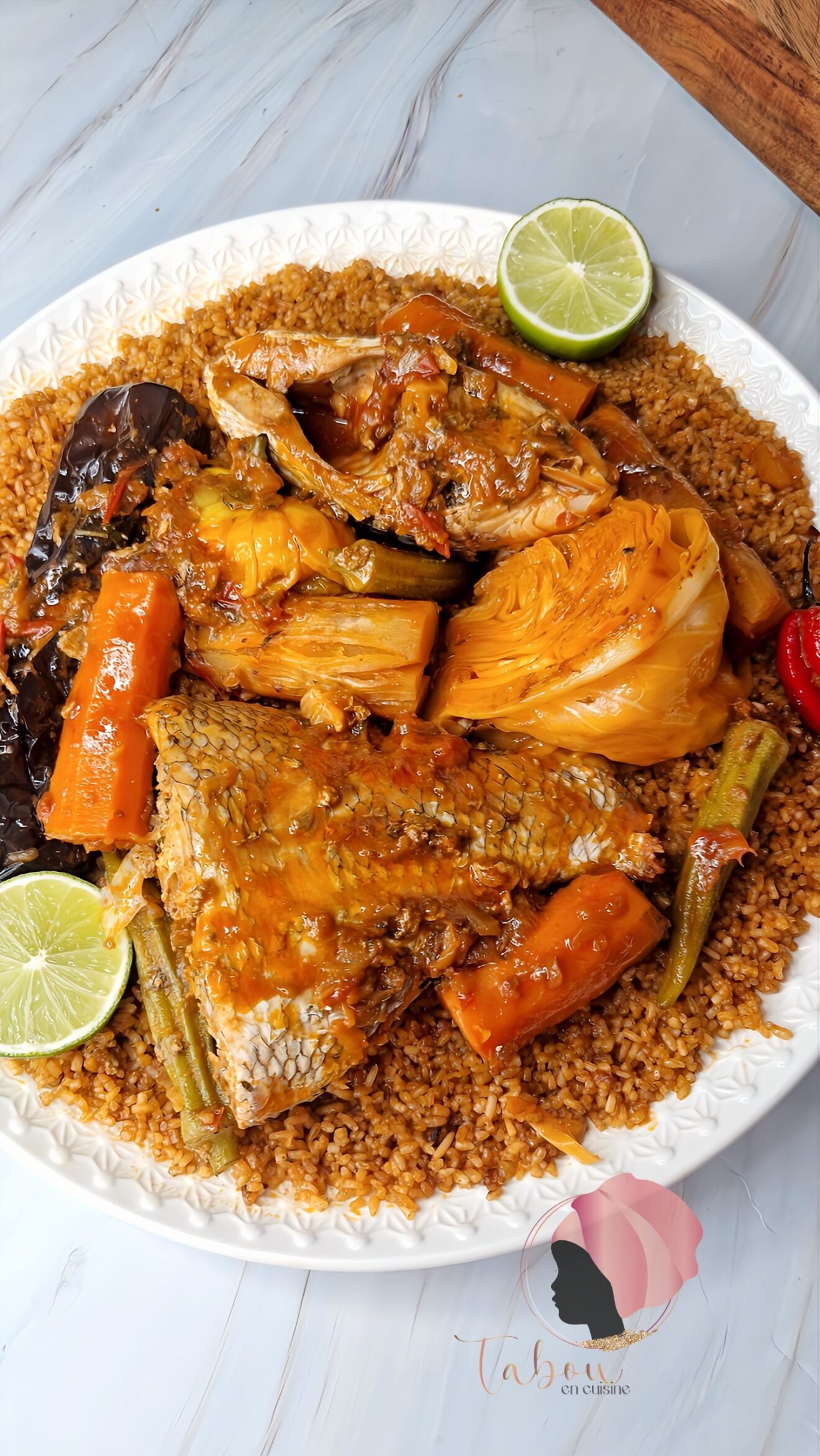Le tiebou dieune (thieboudieunne) (Riz au poisson sénégalais)