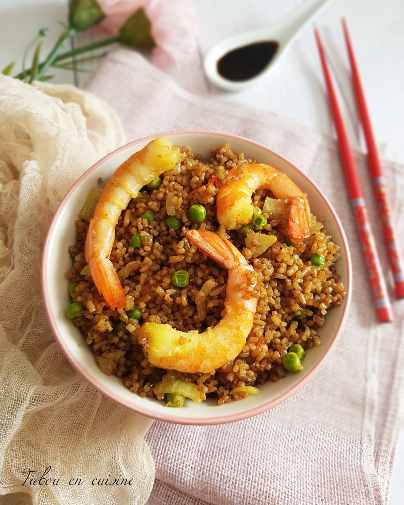 Riz sauté aux crevettes (recette actifry)