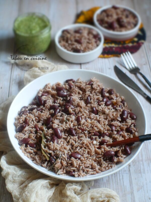 Riz collé Haïtien