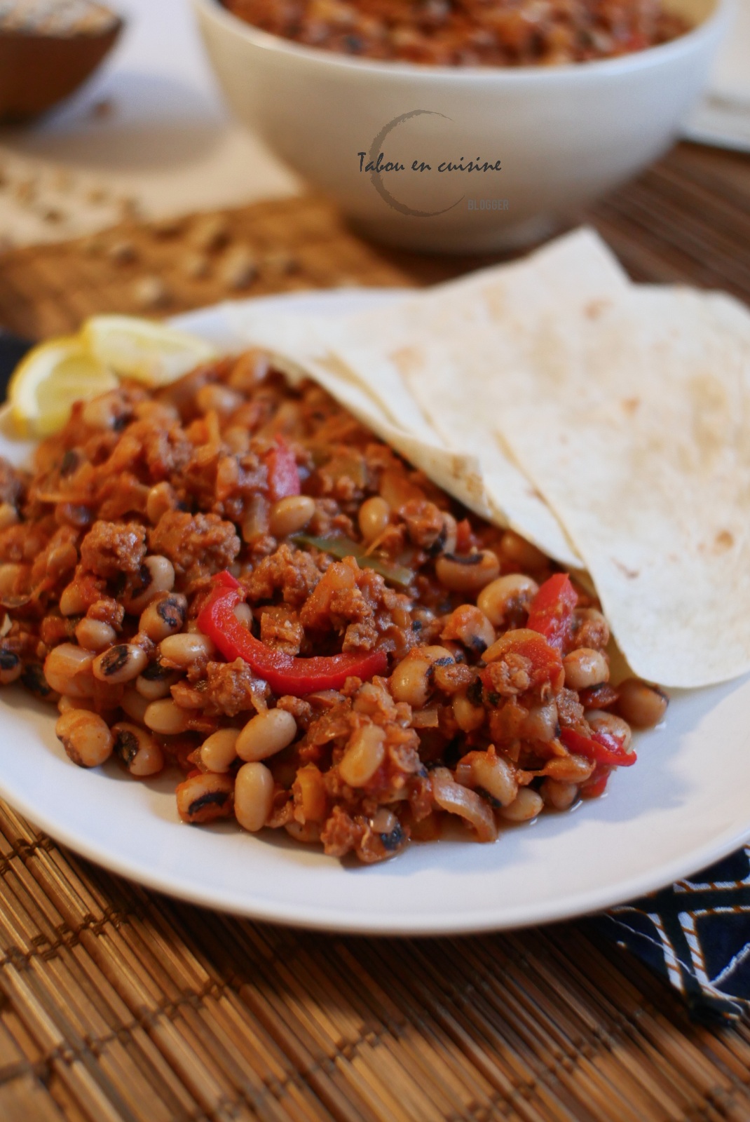 Ndambé à la viande hachée (ragoût d’haricots à la sénégalaise)