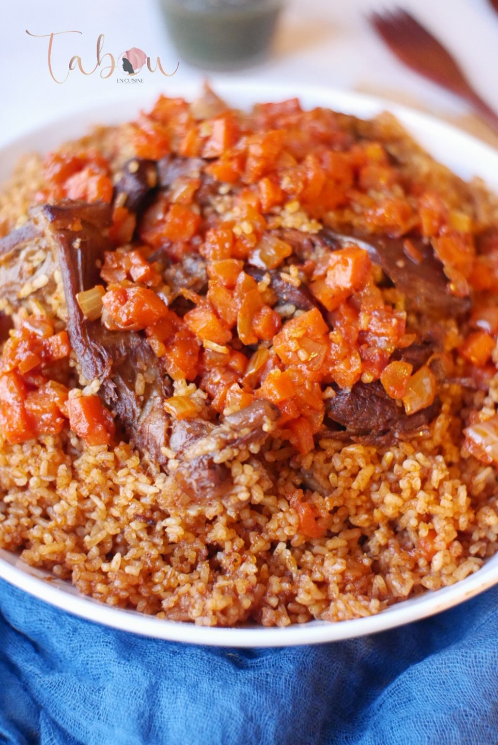 Thiebou yapp bou xonq (riz rouge sénégalais à la viande)