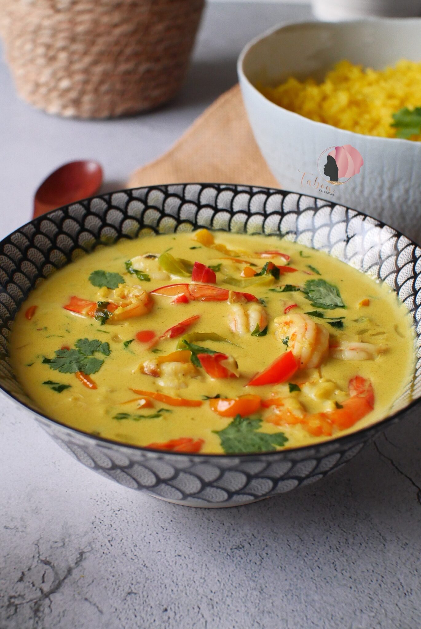 Crevettes au lait de coco