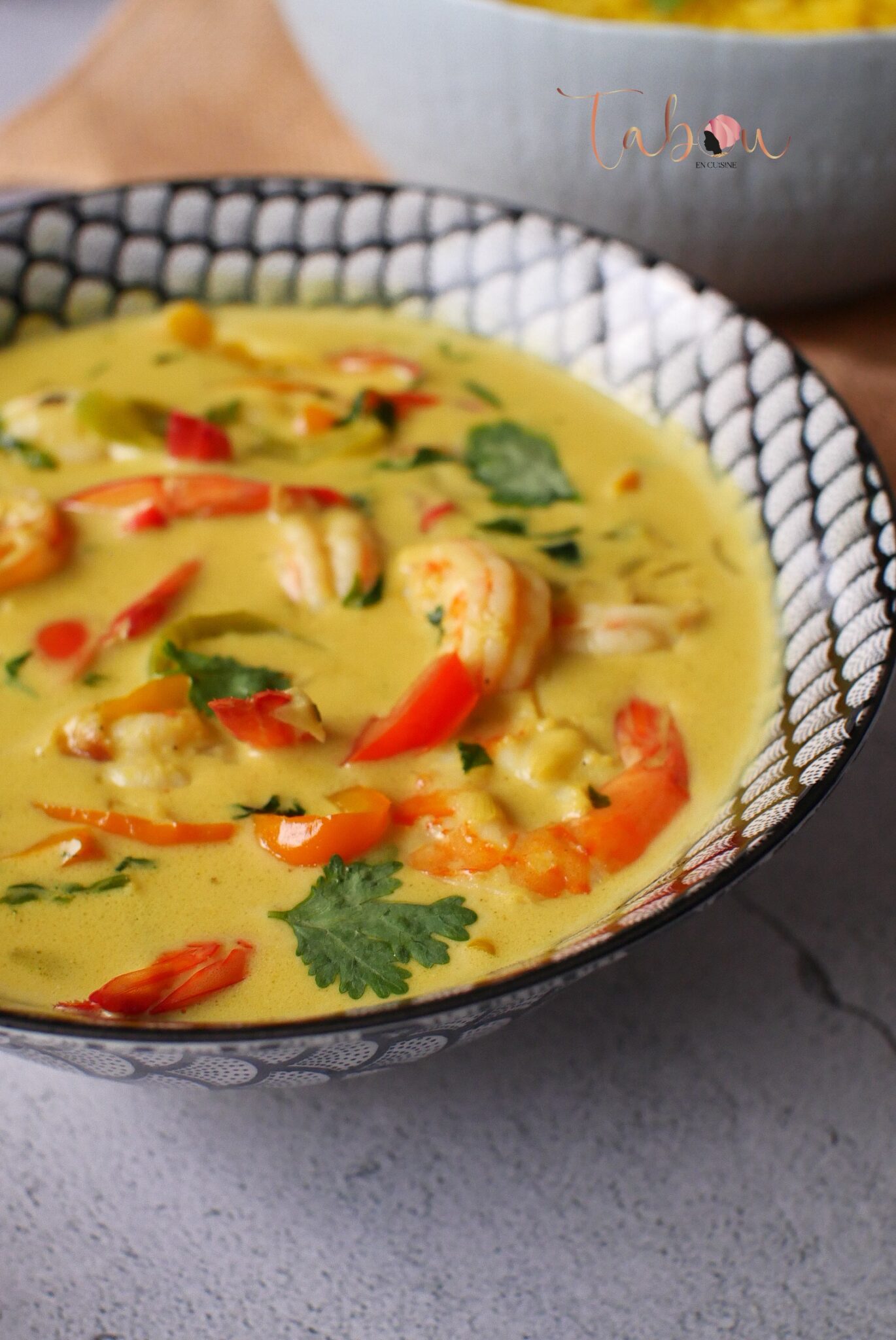 Crevettes au lait de coco