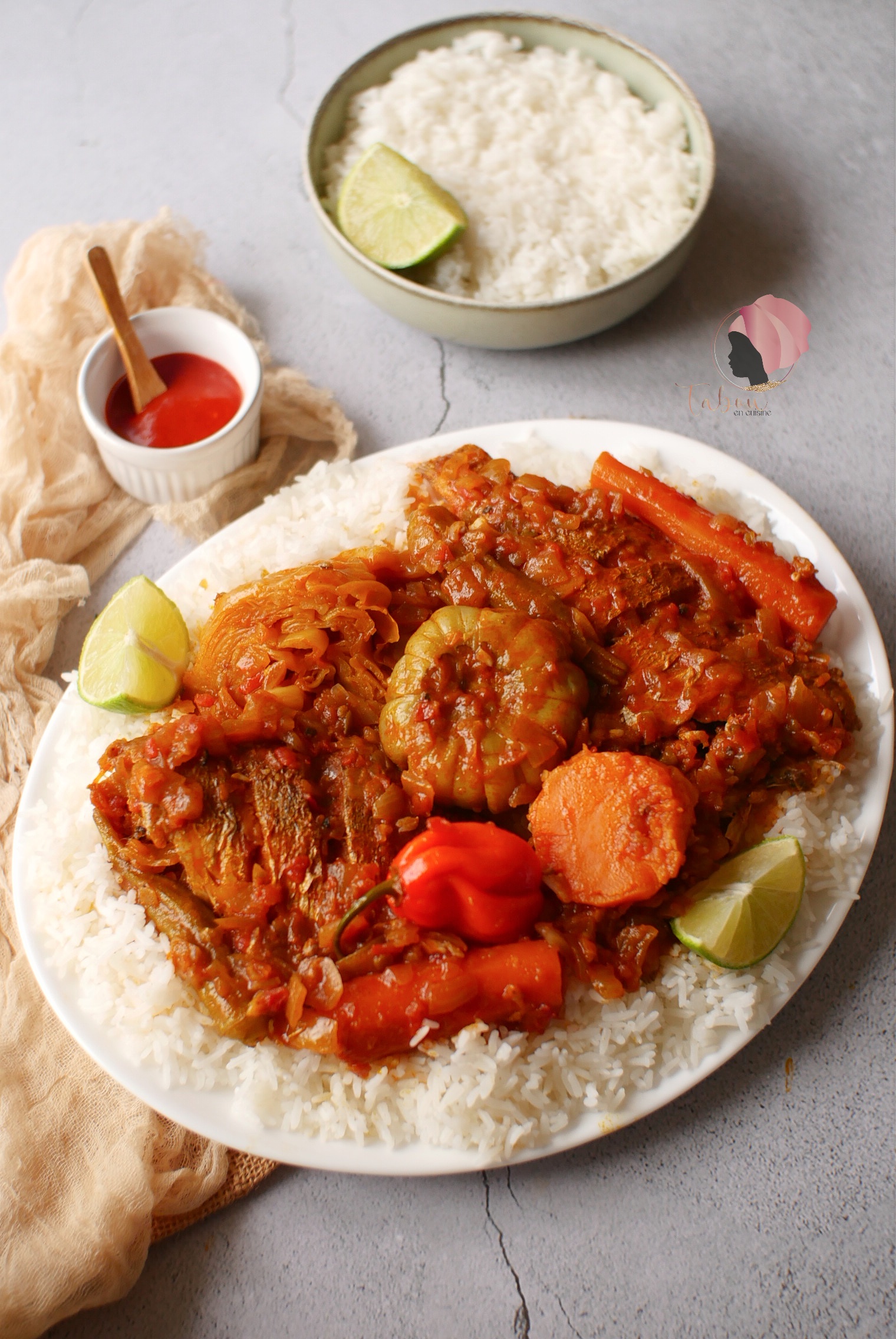 Thiou diw tiir (huile de palme)